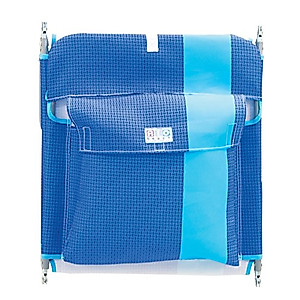 RIO beach Portable Folding Backpack Beach Lounge Chair with Backpack Straps and Storage Pouch, Blue Stripe, ·72“ x 22“ x 10"