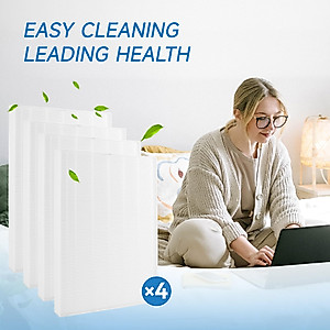 Reinlichkeit 115115 HEPA Filter Replacement for Filter A Size 21, Compatible with Winx Plasmawave C535, 5300, 5300-2, 6300, 6300-2, 5000, 5000B, 9000, 9800, AM90, P300, C909, 4 Pack