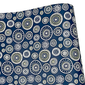 Yifely Self-Adhesive Shelf Liner Removable Drawer Paper for Dorm Apartment Furniture Decor, Modern Circle, 17.7 Inch by 9.8 Feet