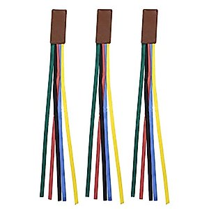 NUOBESTY 3pcs Ribbon Bookmark Multi Tassel Page Marker Leatherette Bookmark Colorful Artificial Leather Bible Bookmark for Books Bible Reading Office Accessories