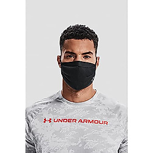 Under Armour Adult Sports Mask , Black (002)/Silver Chrome, Small/Medium