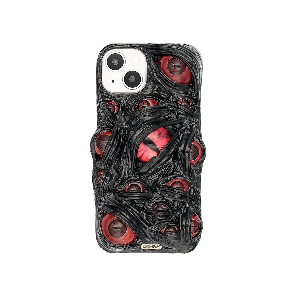 Techypop- Cat Eye in the Dark Handmade Phone Case (Compatible with iPhone 15 Pro)