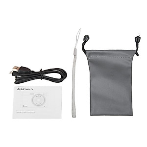 UPQRSG 4K Digital Camera, 2.88in IPS HD AF Autofocus Digital Camera, Mirrorless Compact Video Camera, 16X Zoom 50MP Vlogging Camera, for Macro Shooting[Black]