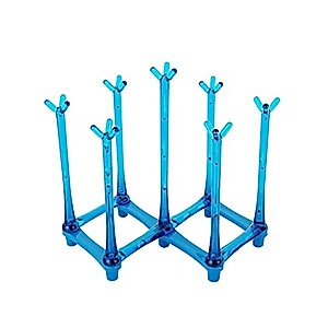 Sunwel Fashion Space Saving Expandable Drying Rack Portable Bottle Dryer Holder for Reusable Baggies, Dishes, Cups, Glass and Bottles Great for Home & Travel