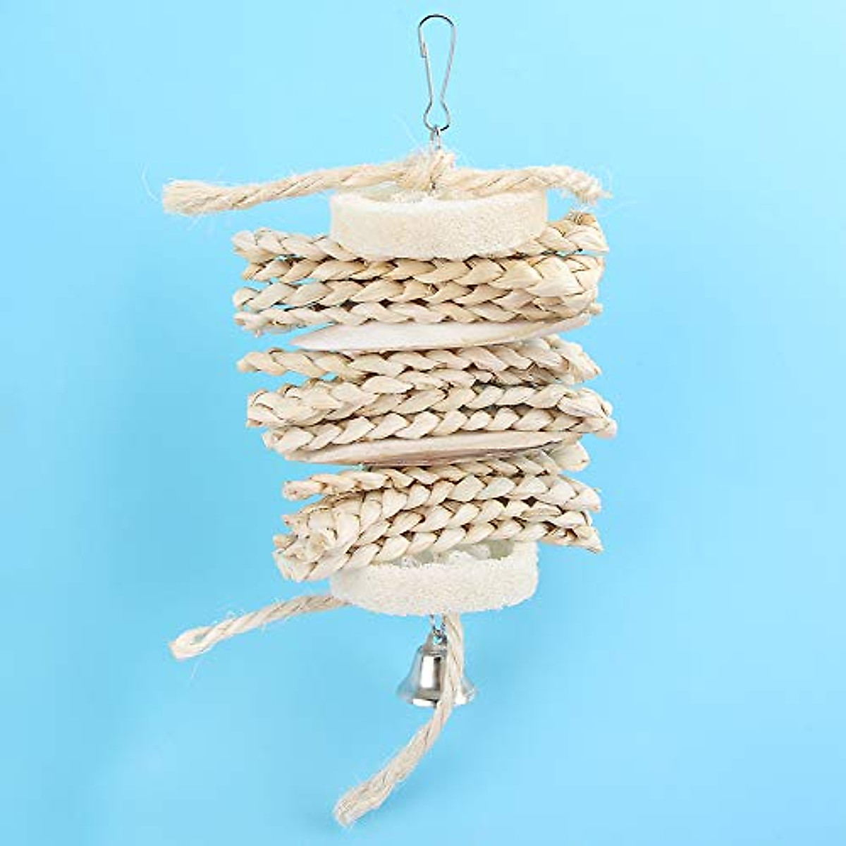 Valentine's Day Carnival Hanging Bird Toy, Bird Toy, Corn Husk Corn Natural for Bird Chew Toy