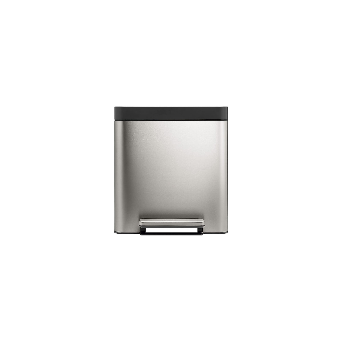KOHLER 8 Gallon Compact Hands-Free Kitchen Step Can, Trash Can with Foot Pedal, Quiet-Close Lid, Stainless Steel, K-20942-ST