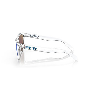 Oakley OO9013 Square Sunglasses, Crystal Clear/Prizm Sapphire, 55 mm