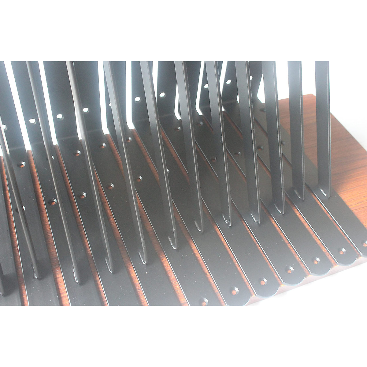 20 Pack L22" x H 12" Black Heavy Duty Shelf Brackets with Screws Metal Shelf Brackets Shelf Support Angle Brackets for Shelves L Brackets Heavy Duty Floating Shelf Brackets