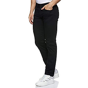 A|X ARMANI EXCHANGE Men's Straight Fit Denim Jeans, Black, 30