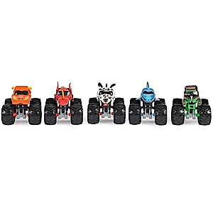Monster Jam, Official Pit Party 5-Pack of 1:64 Scale Monster Trucks, Kids Toys for Boys and Girls Ages 3 and Up