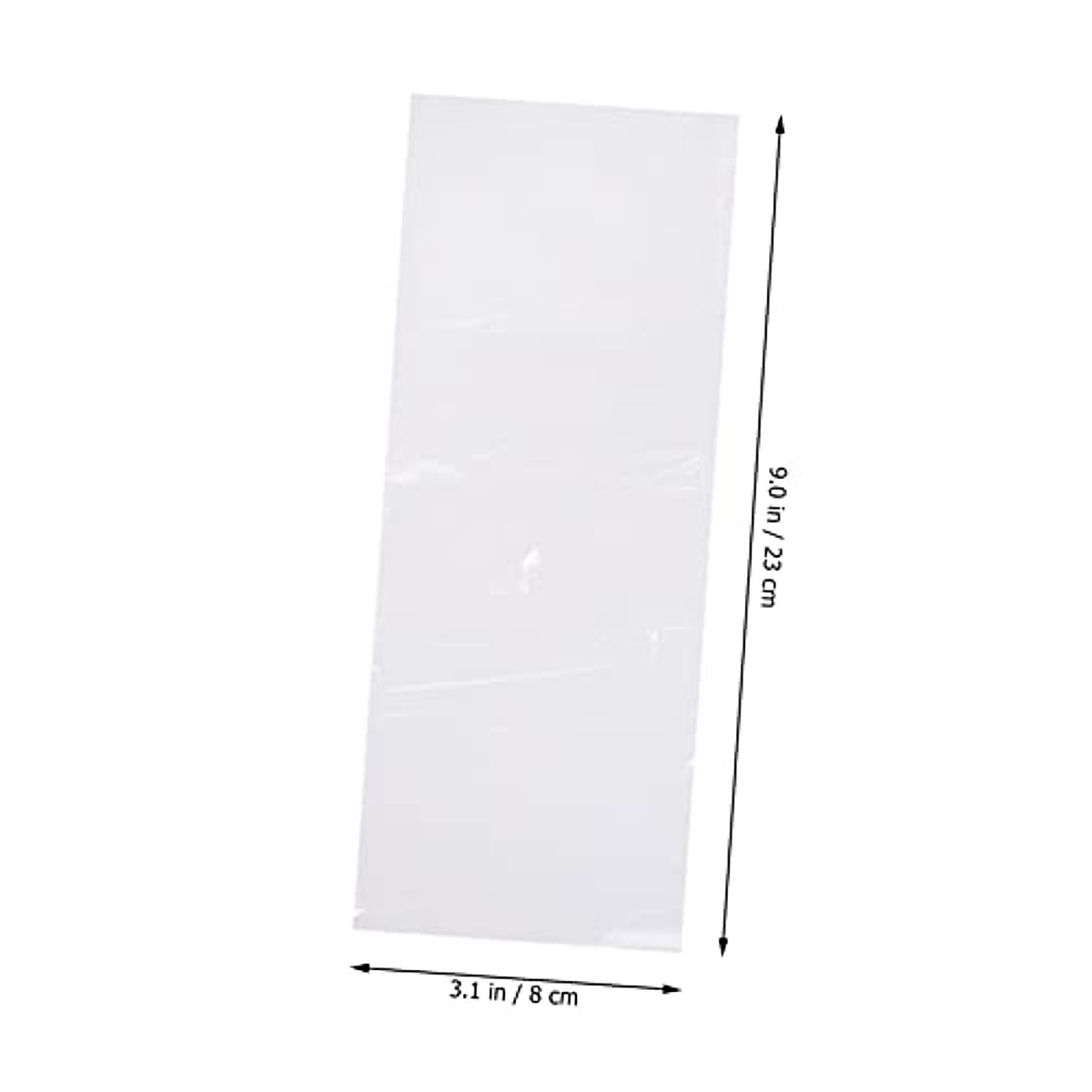 TEHAUX 100pcs Plastic Film Clear Packing Bags Shrink Wrap Bags Transparency Film Food Wrap Film Heat Sealer Soap Wrap Packaging Film Sealer Bags Shrinkable Wrapping Bag PVC Transparent CD