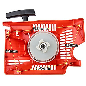 45cc 52cc 58cc Chainsaw Parts Single Recoil Pull Starter Assembly Chainsaw Spares for Chinese chainsaw 4500/5200/5800