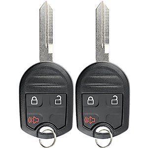 KeylessOption Keyless Entry Remote Control Uncut Blank Car Ignition Key Fob Replacement for CWTWB1U793 (Pack of 2)