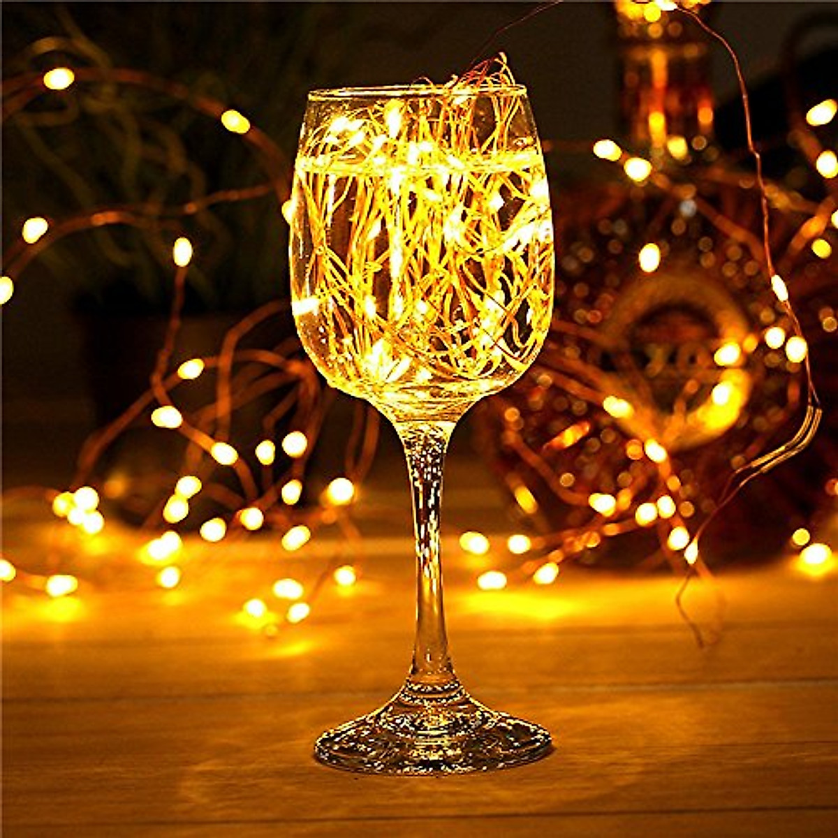 Toxz home products Solar Powered Copper Wire Light String Decor,8 Light Modes for Fairy Party Decor,22M 200LED,8 Hours Working Time(Ship from US!)