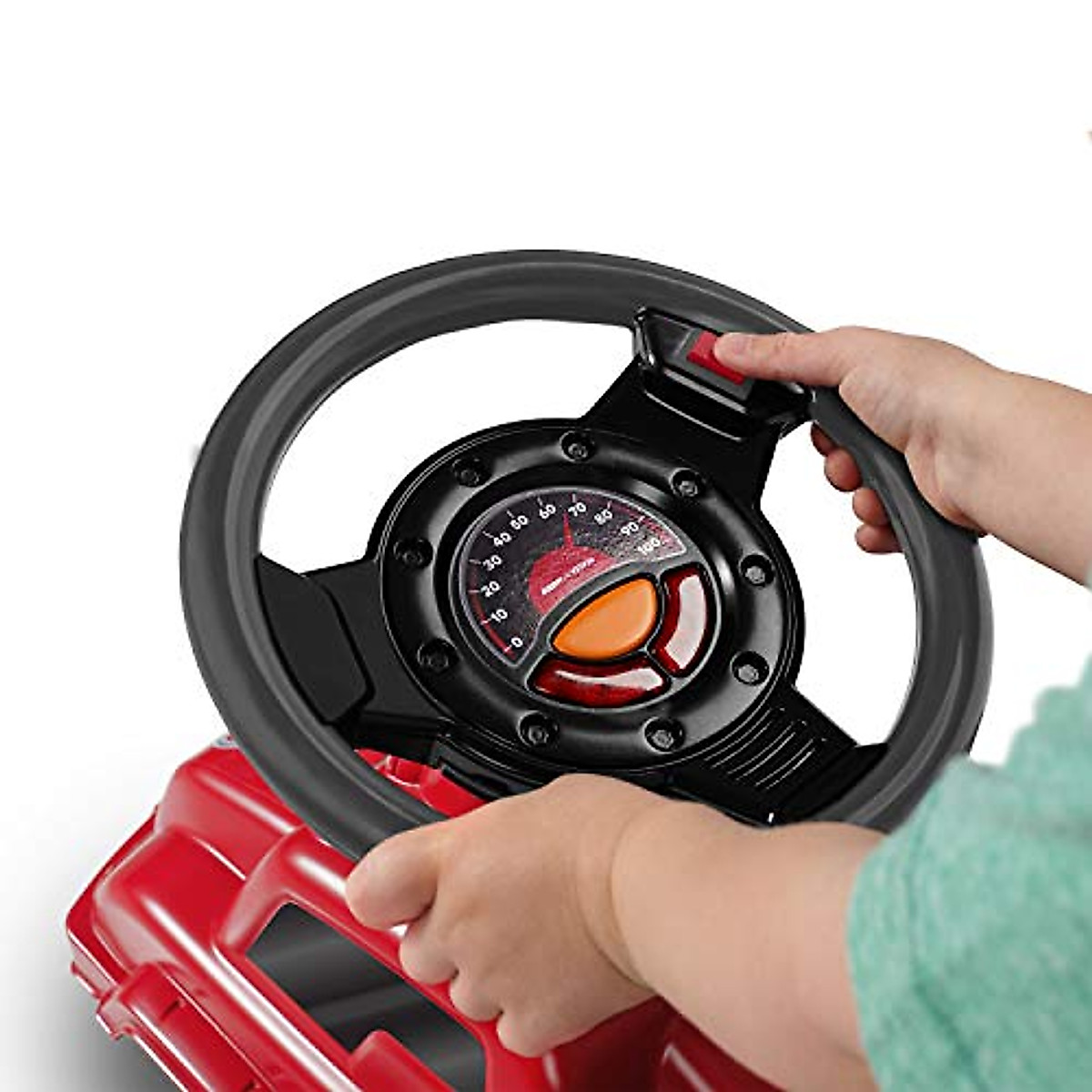 Radio Flyer Monster Truck with Lights & Sounds, 6 Volt Battery Powered Electric Car, Toddler Ride On Toy for Ages 1.5+, Large