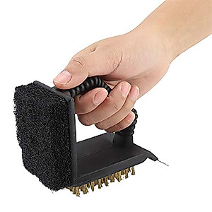 GLOGLOW Kitchen Wire Brush, Barbecue Cleaner, Gas Oven Camping Picnic for Home for Garden