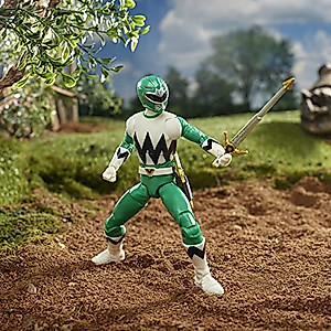 Power Rangers Lightning Collection Lost Galaxy Green Ranger 6-Inch Premium Collectible Action Figure Toy with Accessories Kids Ages 4 and Up