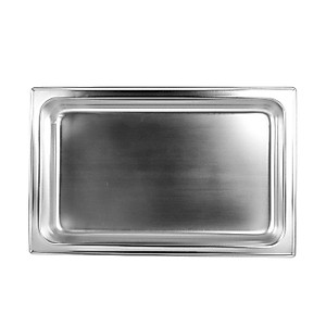 Tiger Chef 8 Quart Full Size Dripless Water Pan Stainless Steel Pan To Hold Water For Steam Table Chafing Dish Equipment For Food Warmer Steam Table Pans Water Pan For Smoker Drain Pan Food Pan