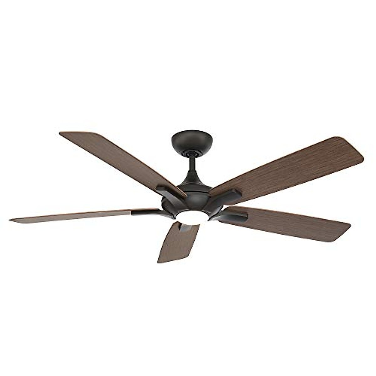 Mykonos Smart Indoor and Outdoor 5-Blade Ceiling Fan 60in Bronze/Dark Walnut with 3500K LED Light Kit and Remote Control works with Alexa, Google Assistant, Samsung Things, and iOS or Android App
