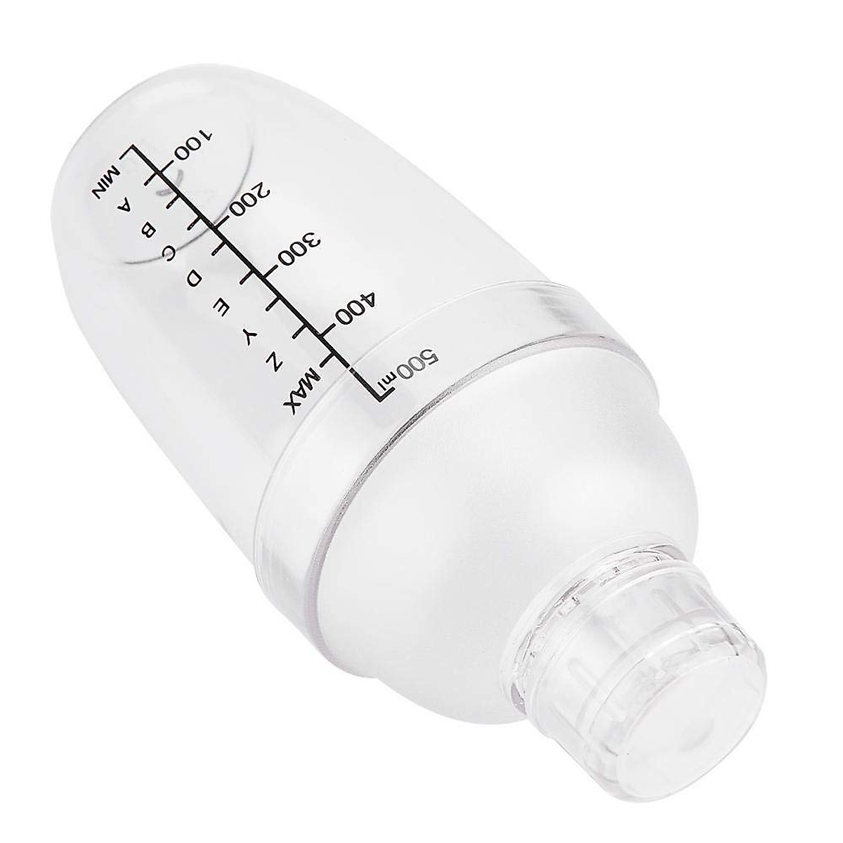 Plastic Cocktail Shaker, Drink Mixer Hand Shaker Cup with Scales, Anti-leaka Transparent PC Milk Tea Cocktail Drink Shaker Bar Tool (500ML)