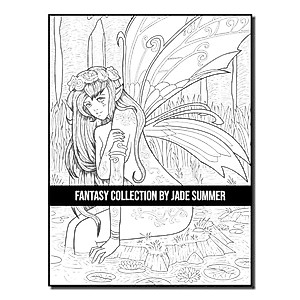 Fantasy Collection: An Adult Coloring Book with 100+ Incredible Coloring Pages of Mermaids, Fairies, Vampires, Dragons, and More!