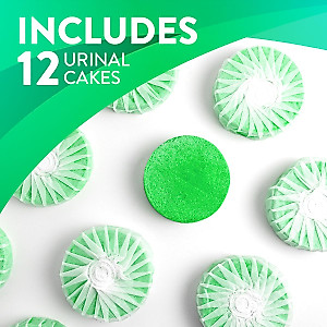 Urinal Cakes, Urinal Deodorizer, Toilet Deodorizer, Janitorial Supplies, Fresh Scented Urinal Pucks for Toilet, Bathroom, Restaurants, Offices, Schools, Hotels, (12 Units Included)