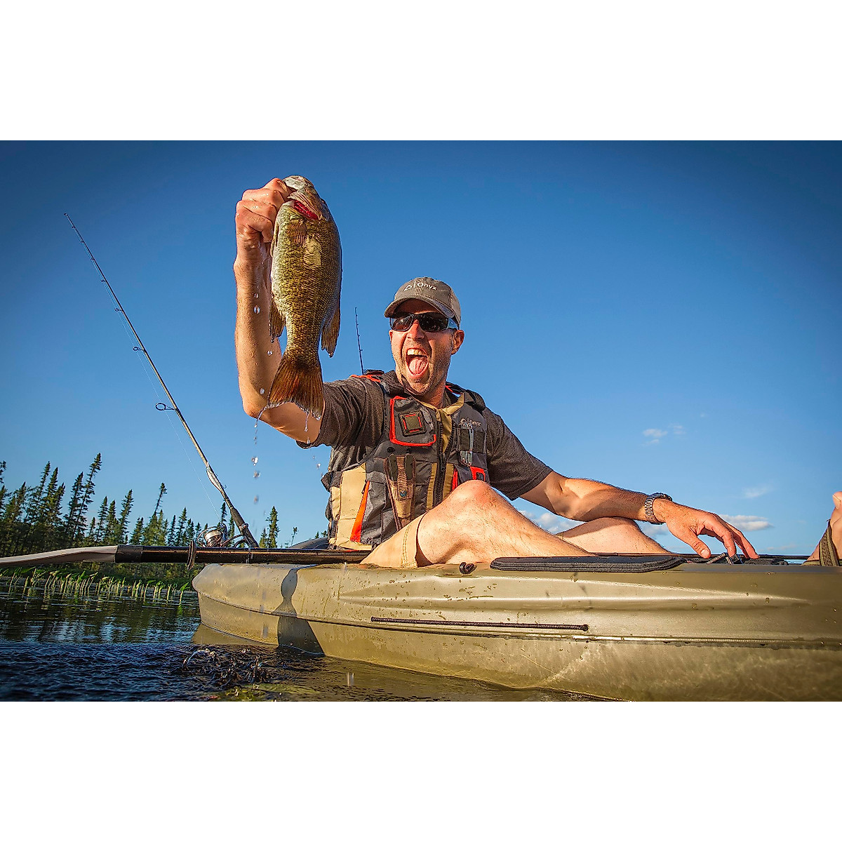 ONYX Kayak Fishing Life Jacket, Universal, Tan