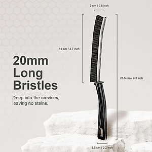 3 PCS Crevice Cleaning Brush, Hard Bristle Crevice Cleaning Brush, Gap Cleaning Brush, New Multifunctional Detailing Brush - Stove Top & Shower Cleaner, Vegetable & Window Groove Brush,Scrub Brush