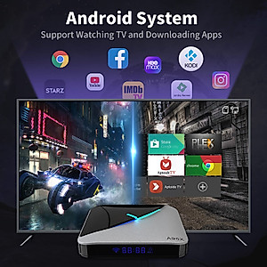JMachen Retro Game Console Built in 45000+ Games, Plug and Play Video HDMI, Android 9.0 + EmuELEC 4.5 System, Emulator Compatible with 70+ Emulators, S905X3 Chip, 4K Output (JM6)