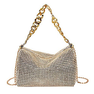 Elegant Evening Bag Glitter Rhinestone Handbag Underarm Bag Shoulder Bag for Daughter Girlfriend Birthday Party handbags