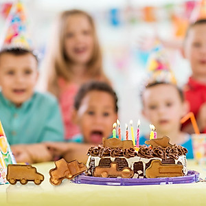 Car Mini Waffle Maker Waffle Iron for Kids 8 Different Cars Shaped Waffles in Minutes, with Timer Knob 2 IN 1 Electric Non-Stick Breakfast Pancake Maker with Removable Plates, Fun Gift for Kids Family