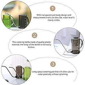 Cabilock Watering Can Flower Watering Pot Watering Jug Plant Watering Tool Plant Potted Kettle Plastic Water Pitcher Watering Pot with Long Spout Steel Pipe Stainless Steel Watering Bottle