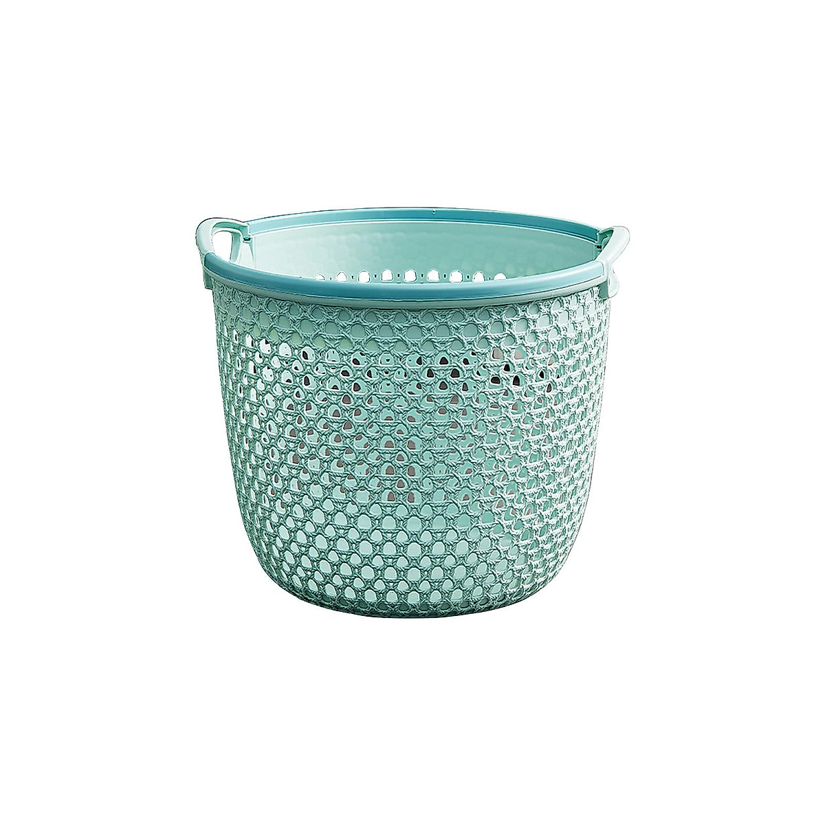 2 Pack Laundry Basket, Lightweight Laundry Hamper With Handle, Plastic Laundry Basket For Closet, Dorm, Laundry Room, Bedroom, Large Laundry Basket, Home Closet Clothes Basket (Blue)