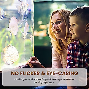 Aluxcia E26 Aquarium Light Bulb Warm White 3000K,2-Pack(Remove/Bypass The Ballast)