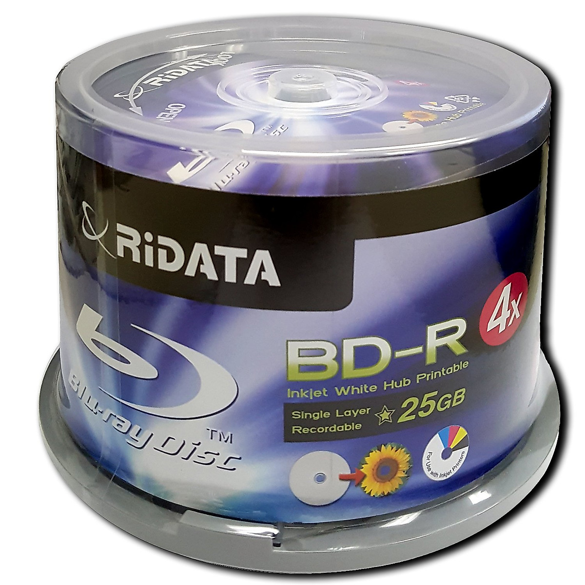 RIdata / BD-R / 4X / 25GB / 50pk