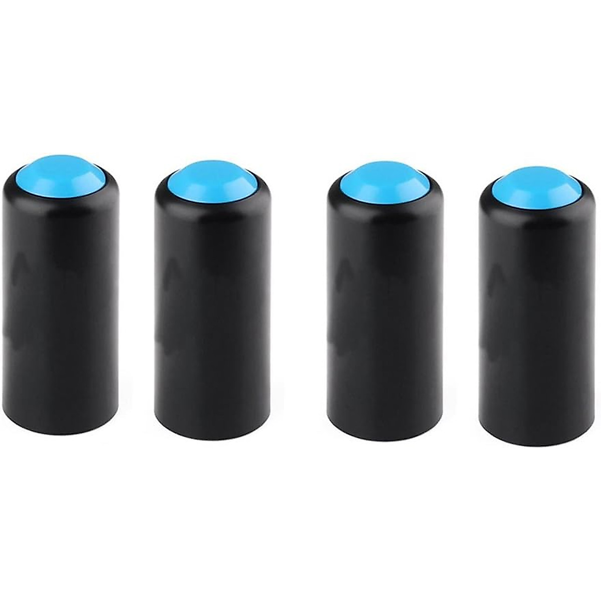 Microphone Cover 4pcs Microphones Battery Cover Wireless Mic Battery Screw on Cover for PGX2/4SLX24/SM58/PG58/ (Blue)