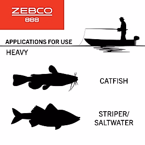 Zebco 888 Spincast Fishing Reel, Size 80 Reel, Changeable Right- or Left-Hand Retrieve, Built-in Bite Alert, 2.6:1 Gear Ratio, Pre-spooled with 25 lb Zebco line, Silver