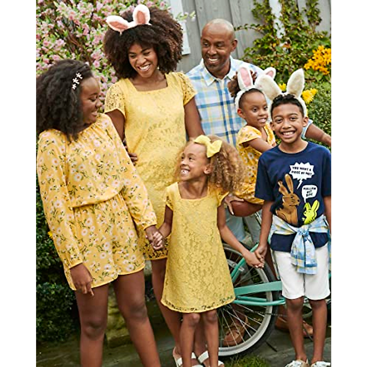 The Children's Place,Family Matching Dresses, Mommy and Me,Girls,Yellow Lace,12-18 Months