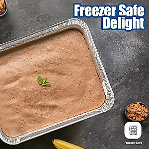 EHOMEA2Z Large Aluminum Pans (15 Pack) Full Size Deep Foil Disposable Durable Large Steam Table Pans for Baking Serving, Chafing Trays for Caterers, Bakeware 21 x 13 x 3