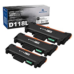 MLT-D118L Black Toner Cartridge - Replacement for Samsung D118L MLT-D118L Toner Xpress M3015DW M3065FW M3015DW M3065FW Printer, 3 Pack