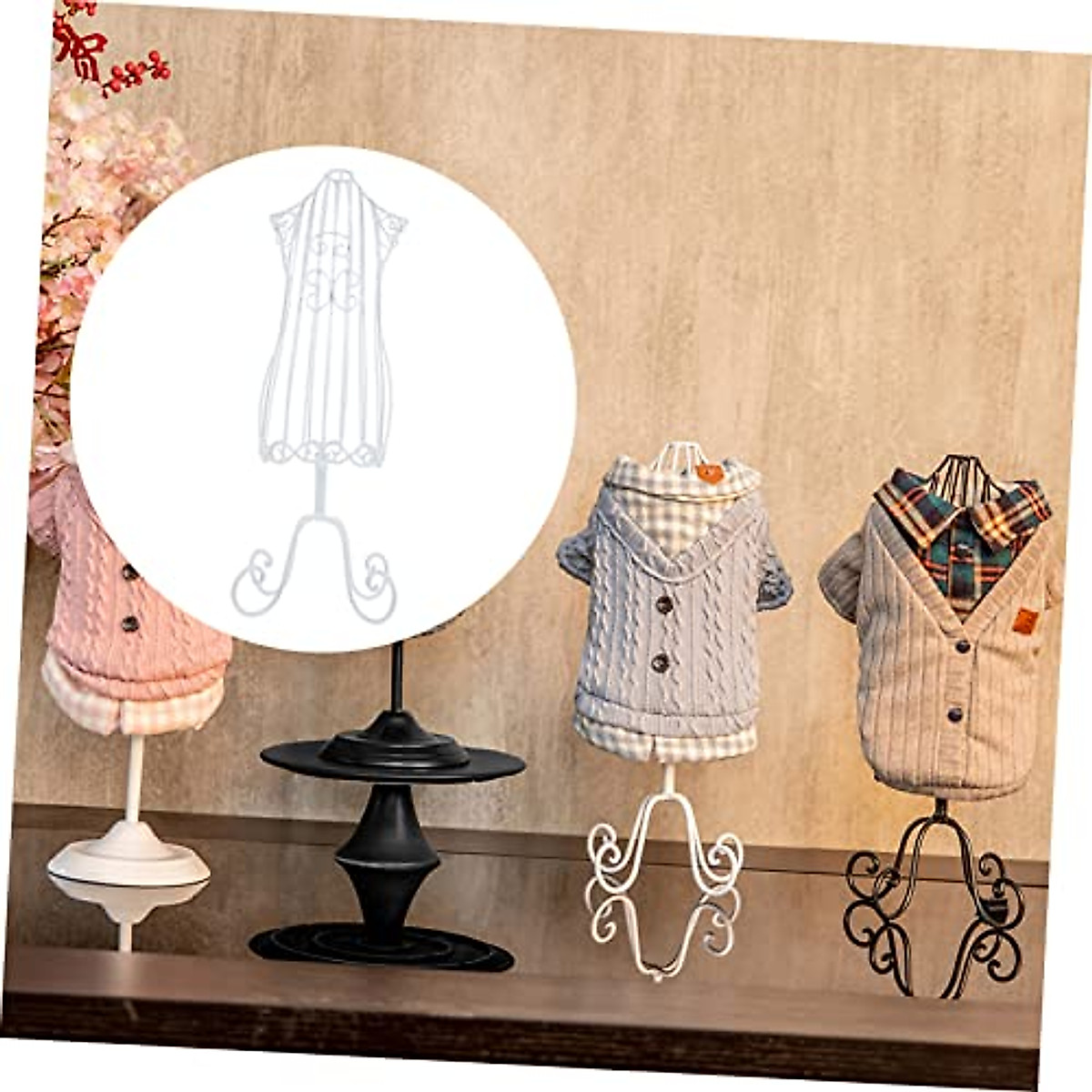 BCOATH 1pc Clothing Display Stand Figurine Display Shelf Wall Hangers for Clothes Manikins for Clothing Doll Dress Mannequin Pet Clothes Hanging Rack Pet Apparel Rack Dog Clothing Hanger