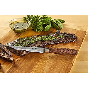Imusa USA IMU-73056 4.5" Stainless Steel Steak Knife with Woodlook Handle