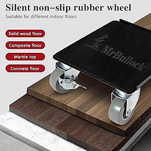 Furniture Movers with 4 Wheels,MrBullock Furniture Dolly for Moving Heavy Duty,360 Rotation Wheels 2200 Lbs Capacity,Furniture Lifter Tool Set for appliances,Refrigerator, Sofa, Cabinet,Bed