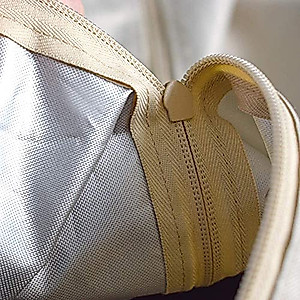 skyfiree 2 Pack Patio Cushion Storage Bag Waterproof Extra Large Outdoor Cushion Storage Bag with Handles, 60" Lx20 Wx28 H, Beige&Coffee