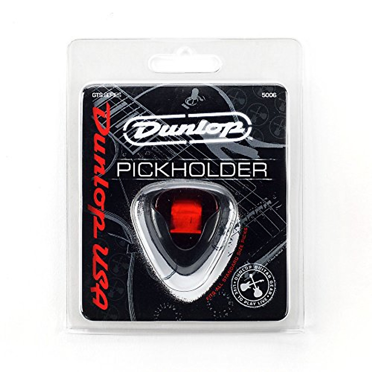 Jim Dunlop 5006SI Ergo Black Guitar Pick Holder (35006002001)