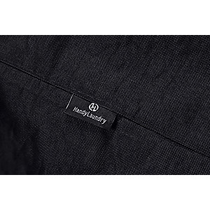 Collapsible Fabric Laundry Hamper - Portable, Foldable Large Capacity Laundry Basket, Durable Comfortable Padded Carry Handles, Self Standing Washing Bin, Folds Easily in Laundry Room Storage. (Black)