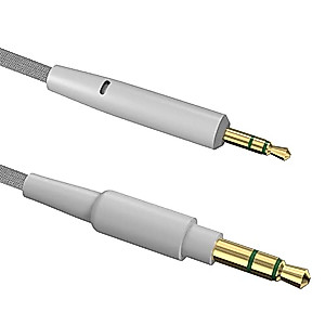 GEEKRIA Audio Cable Compatible with Bose QuietComfort SE, QCSE, QC 5, QC 5 SeriesII, QC35, NC700, 700ANC, SoundLink II Cable, 2.5mm Braided Nylon Replacement Stereo Cord (4 ft / 1.2 m)
