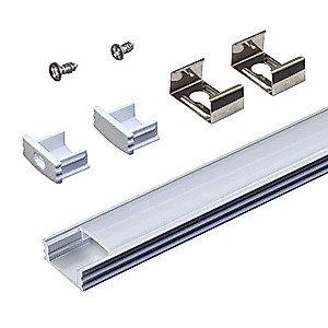Armacost Lighting 960050 Surface Channel Mount with Diffuser, Aluminum