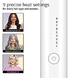 T3 CurlWrap 1.25" Automatic Rotating Curling Iron with Long Barrel, 2 Timer Settings, 9 Heat Settings, Auto-Rotating Ceramic Barrel and Ion Generator for Fast, Easy Curls and Waves on All Hair Types