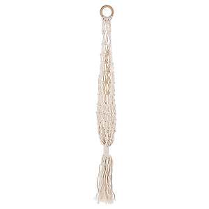 Cabilock 1pc Cotton Rope Hanging Basket Storage Basket Macrame Hanging Planter Space Saving Fruit Hanging Wall Basket Macrame Fruit Hammock Storage Mesh Bags Pendant Shopping Potato Wood